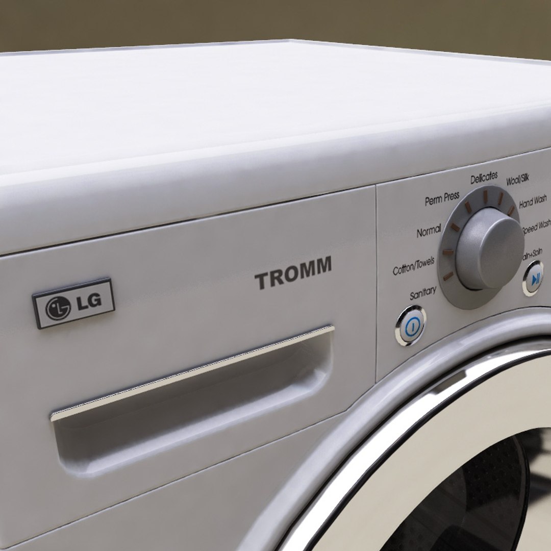 3d Model Lg Washer Dryer Combo