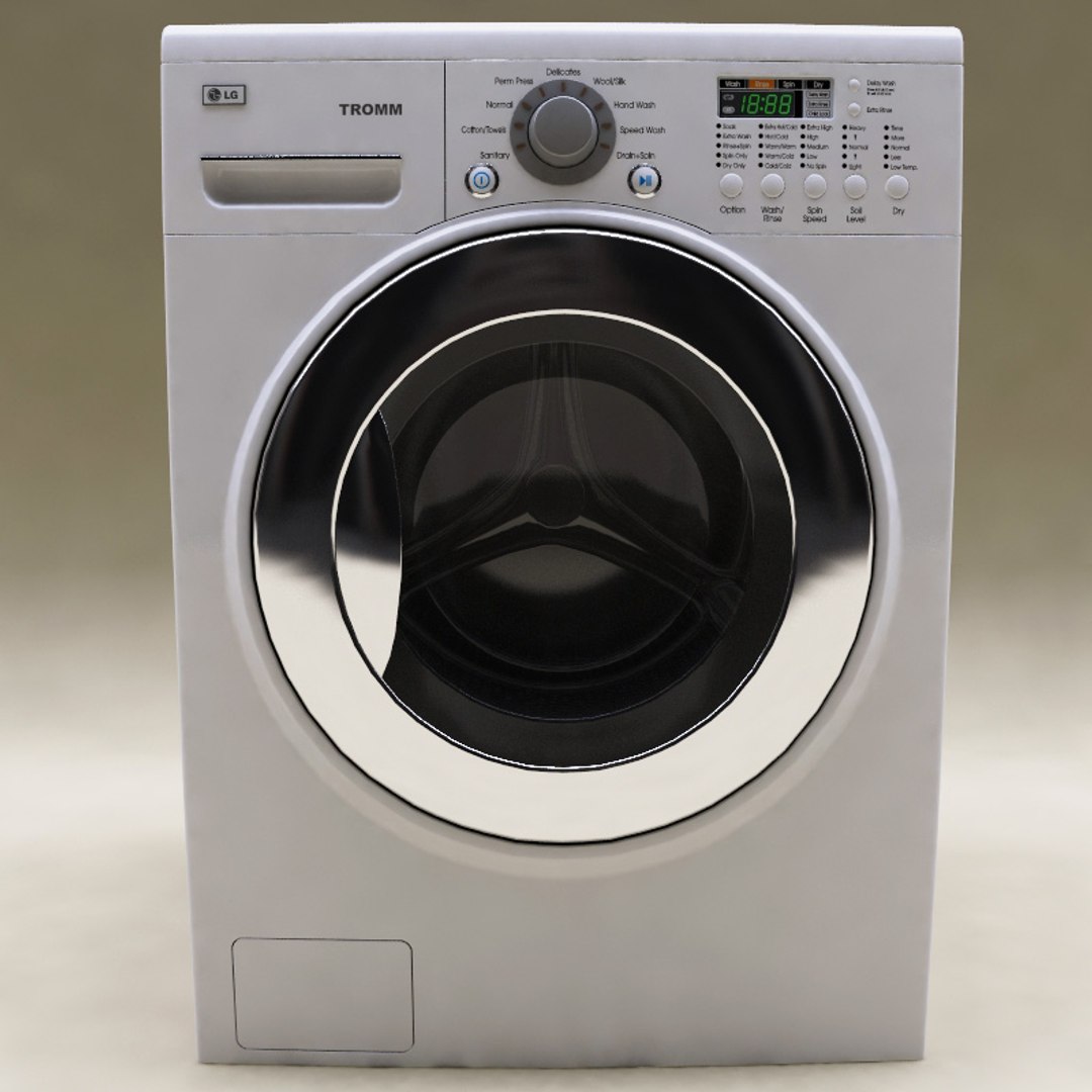 3d Model Lg Washer Dryer Combo