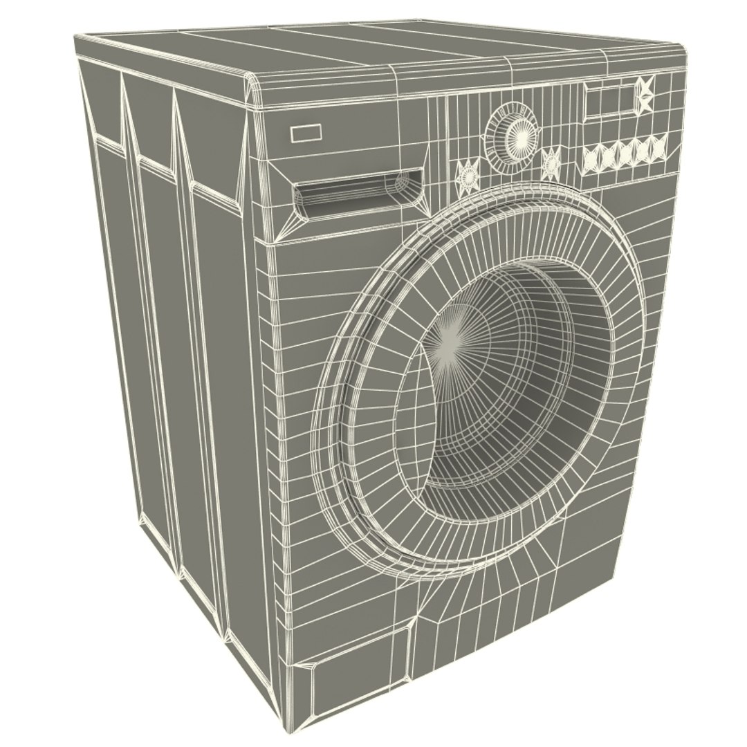 3d Model Lg Washer Dryer Combo