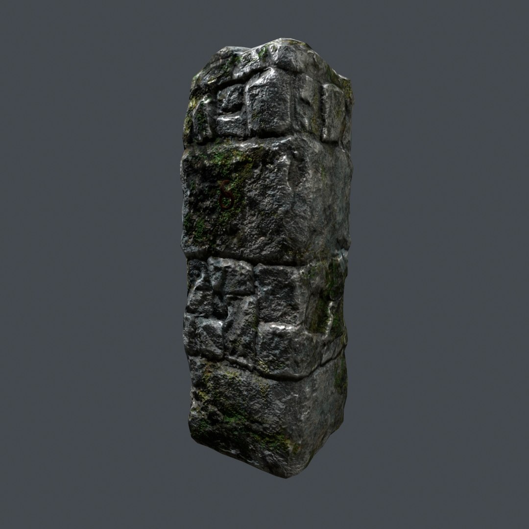 Mossy Stone Pillar Max