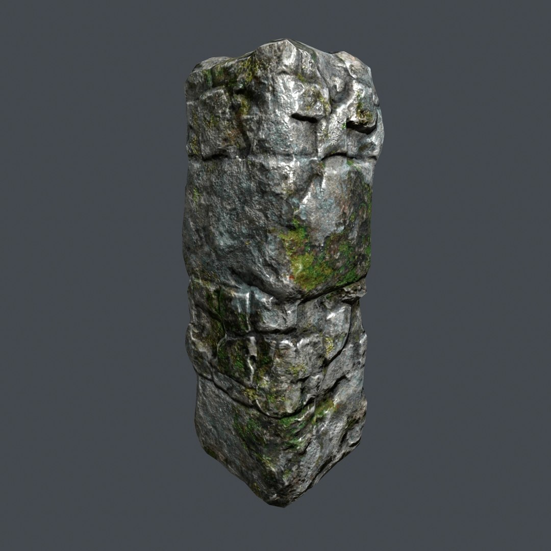 Mossy Stone Pillar Max