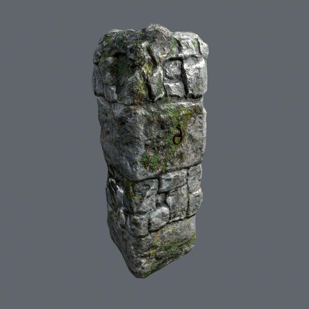 Mossy Stone Pillar Max