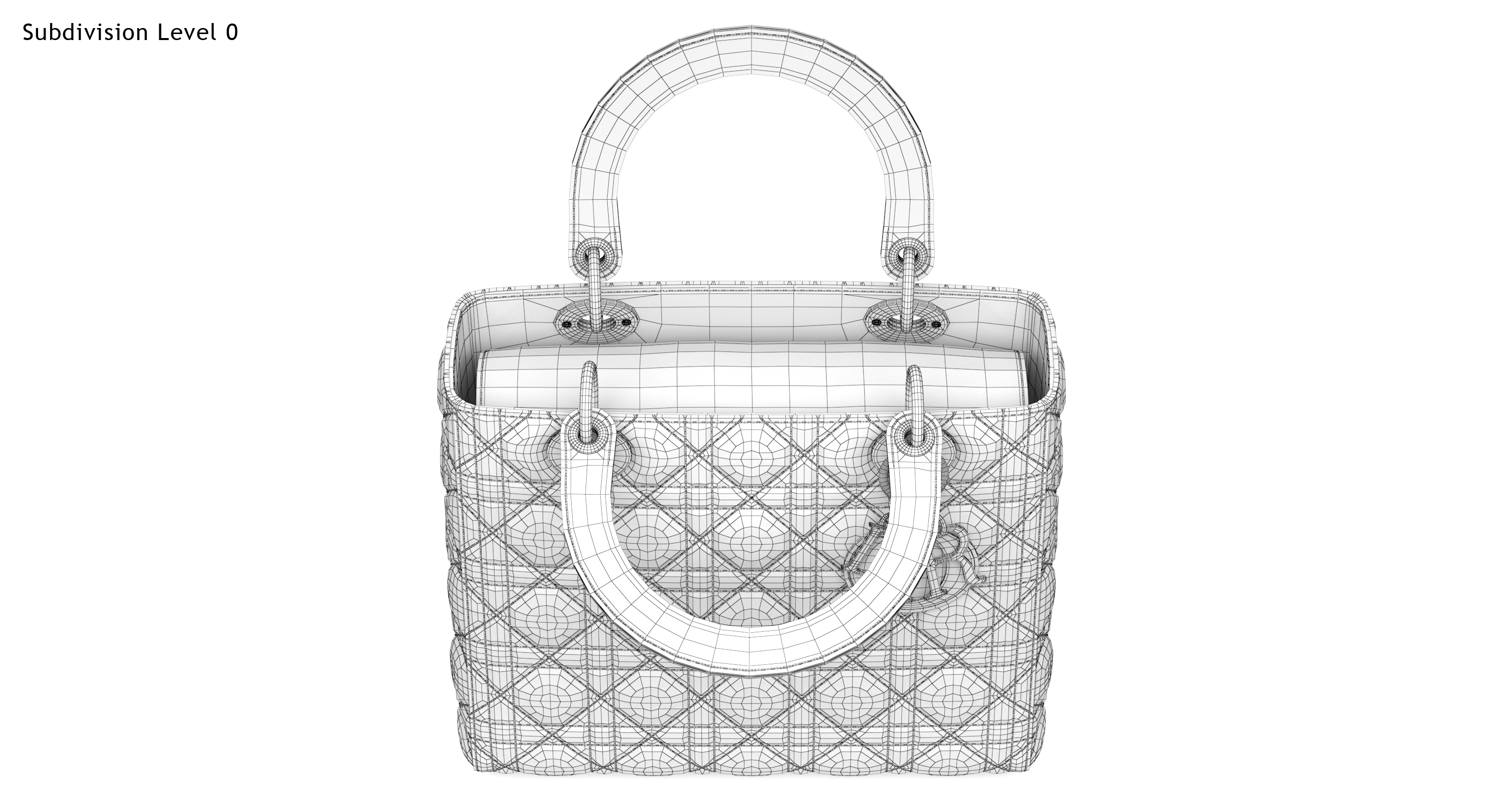Dior lady bag 3D model - TurboSquid 1682113