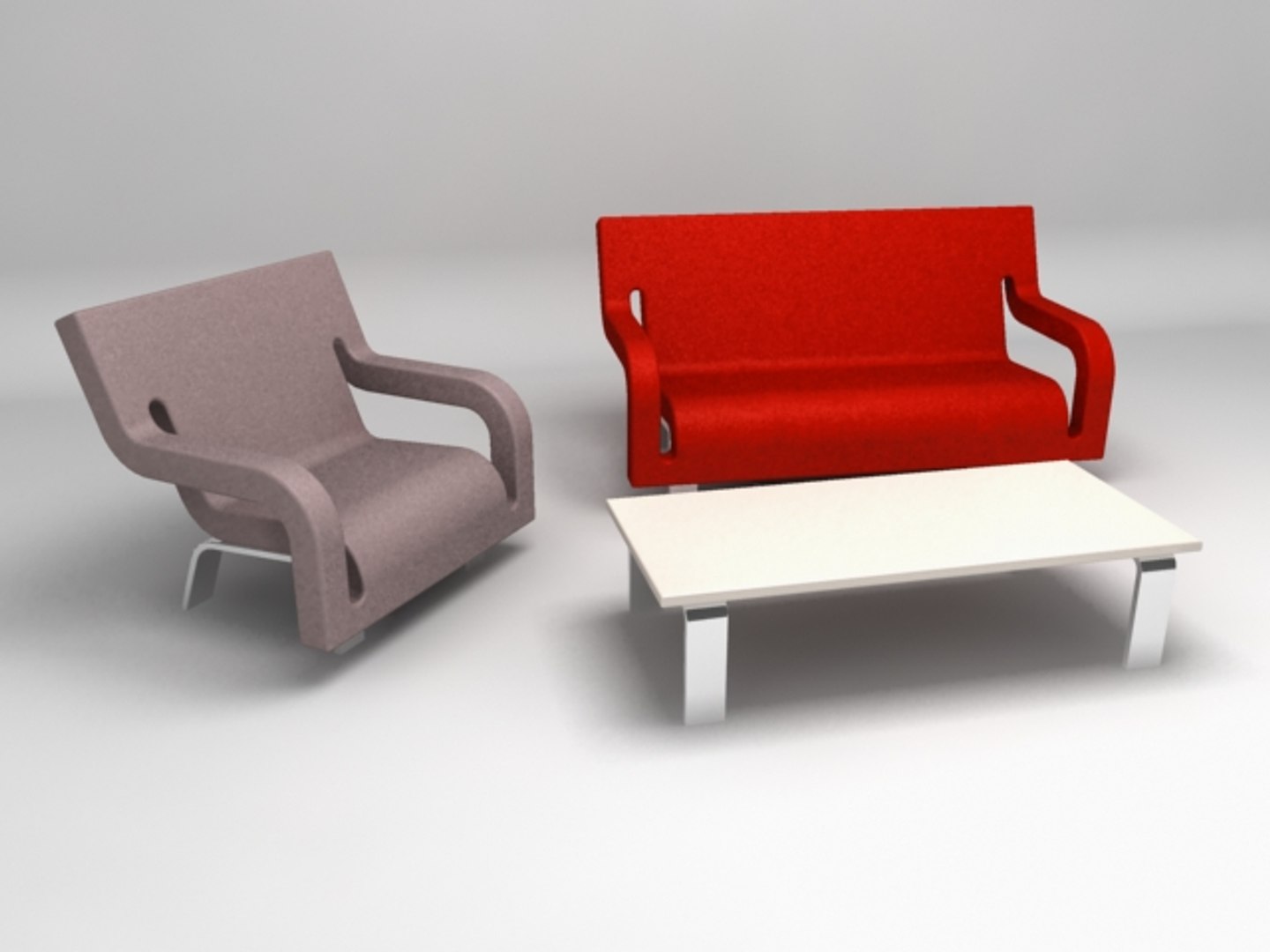 3d slot furniture family model