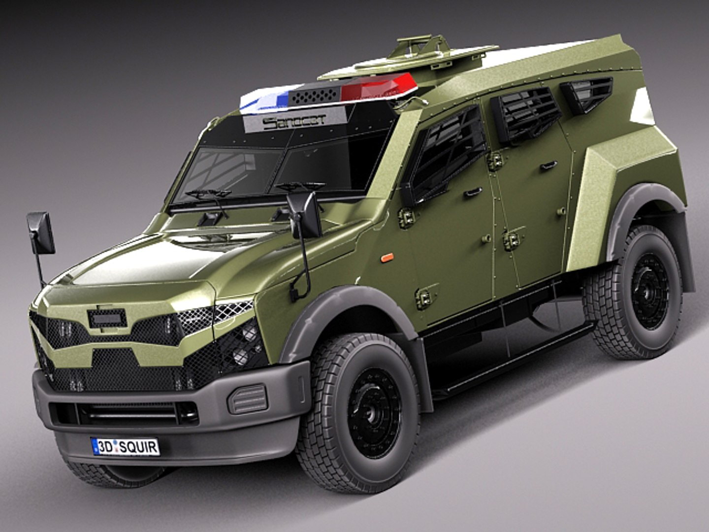 3d Oshkosh Sand Cat Model