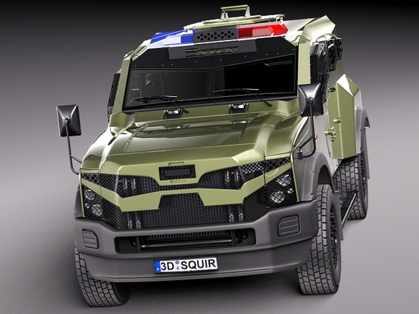 3d Oshkosh Sand Cat Model