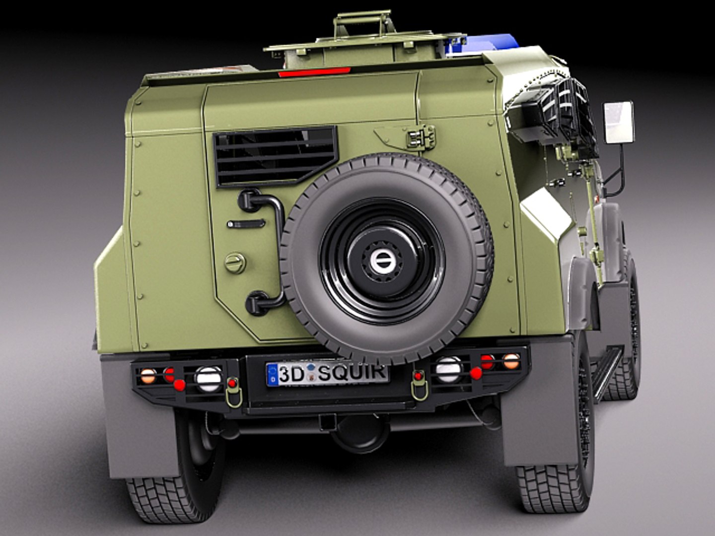 3d Oshkosh Sand Cat Model