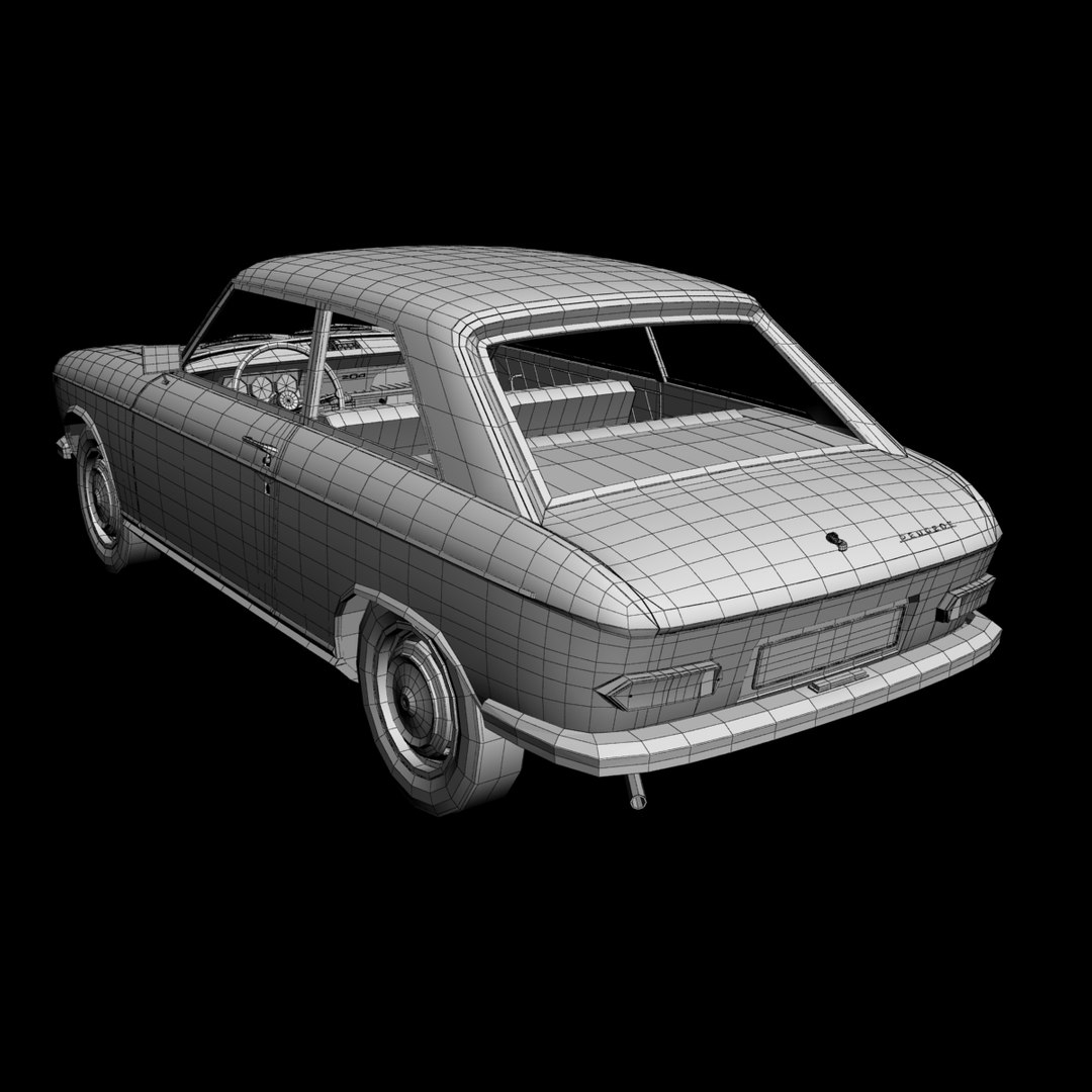 3D Model 1965 Peugeot 204 Coupe - TurboSquid 1548945