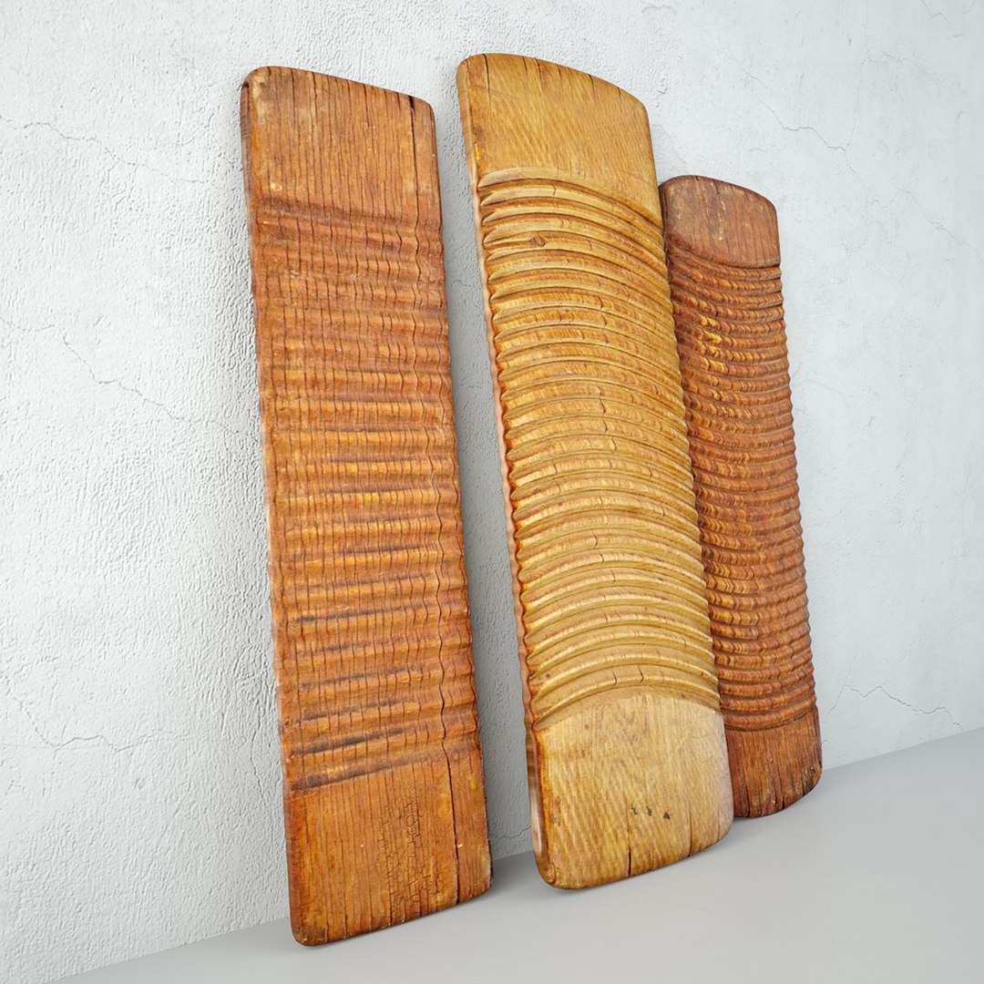 3D Vintage Chinese Washboards Model - TurboSquid 2129791