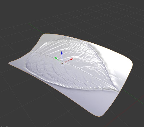 realistic leaf 3d model