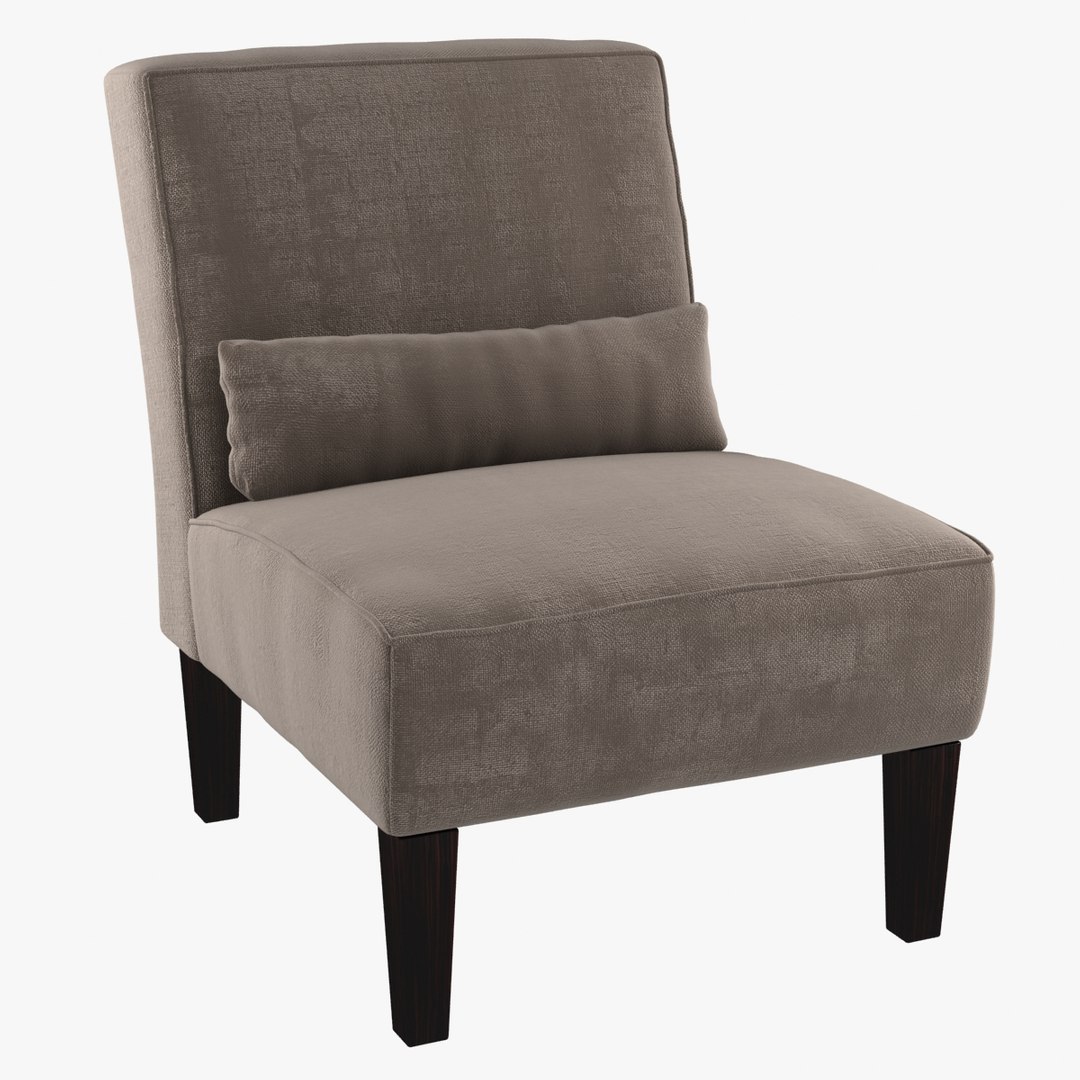 3d Chair Custom Armless Lounge Model
