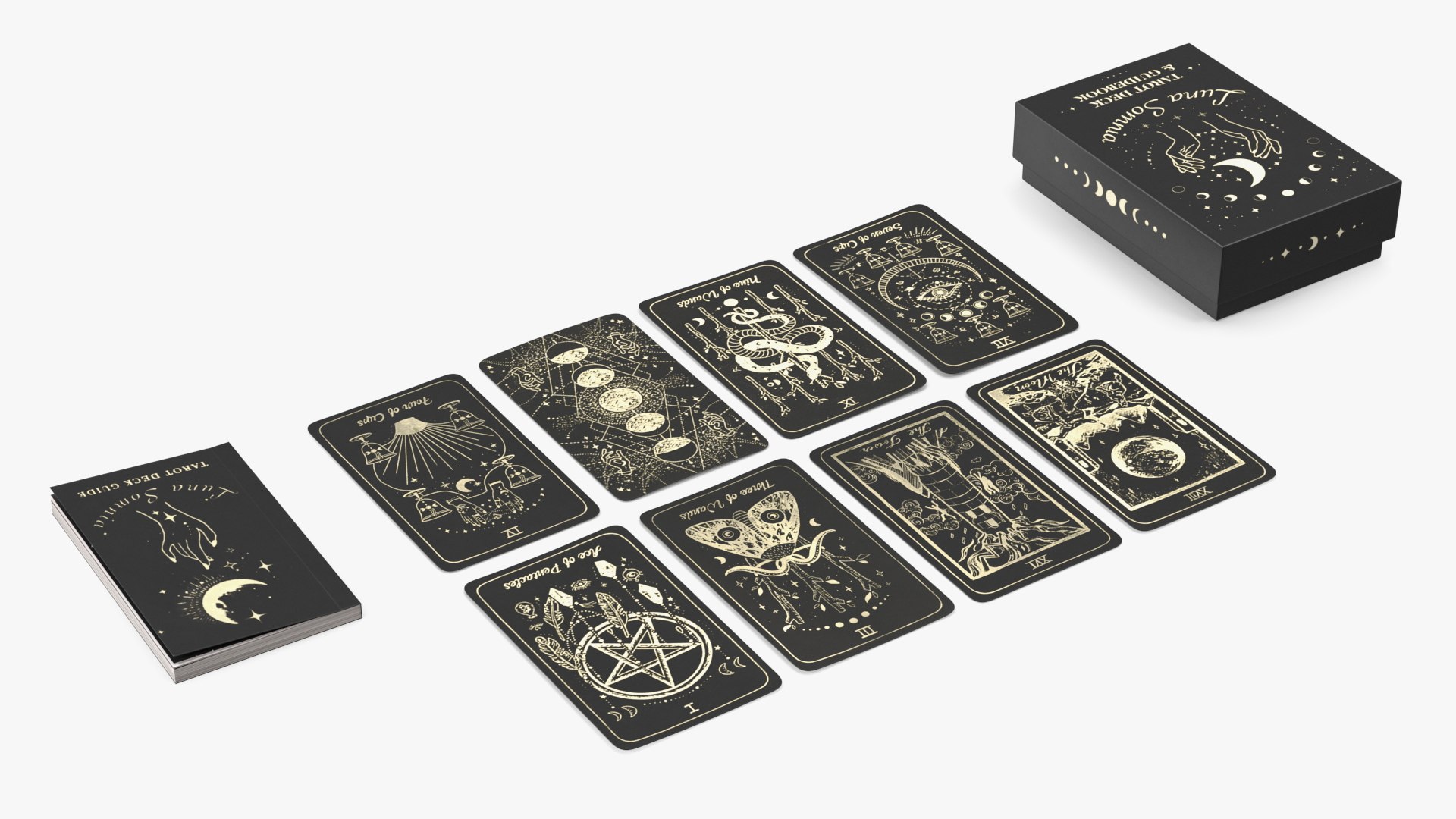 3D Model Luna Somnia Tarot Cards - TurboSquid 1975135