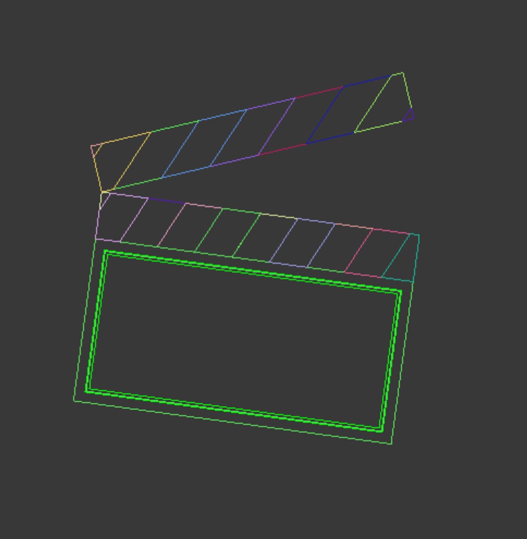 Clapper 3D - TurboSquid 1481107