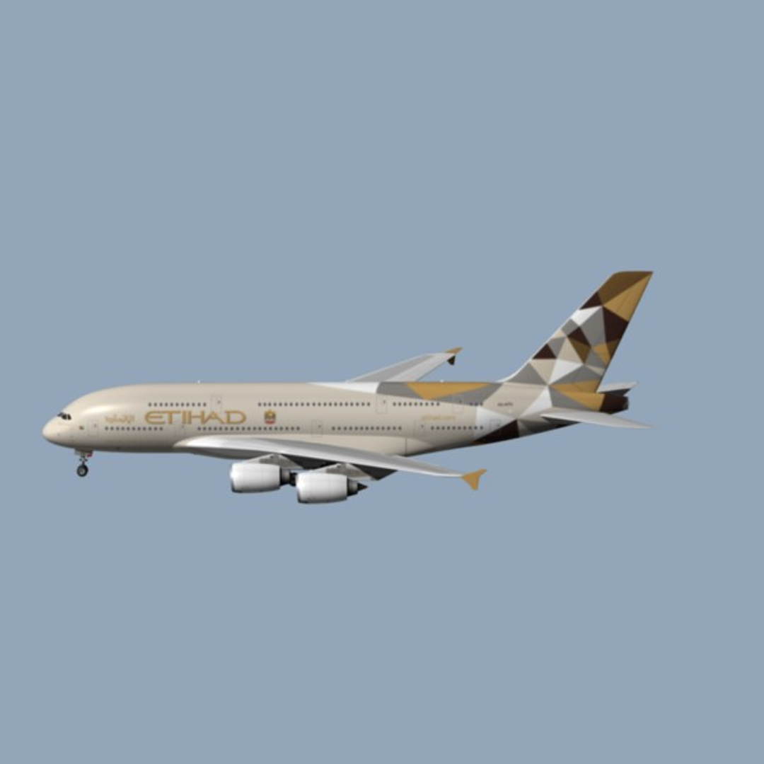 Airbus Etihad 3d Model