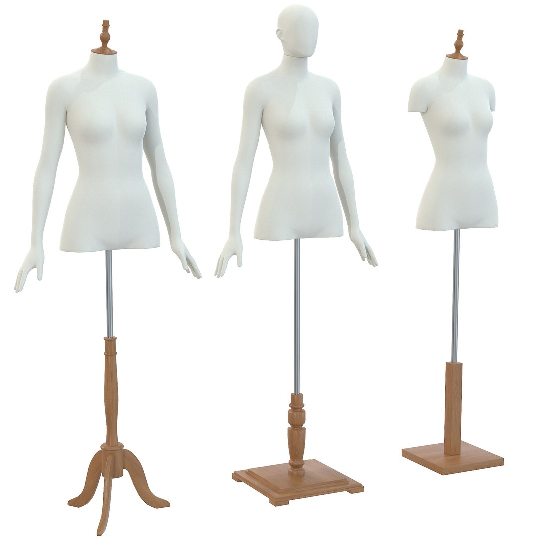 Mannequin Woman Stand Model For Shop 3D model - TurboSquid 2071850