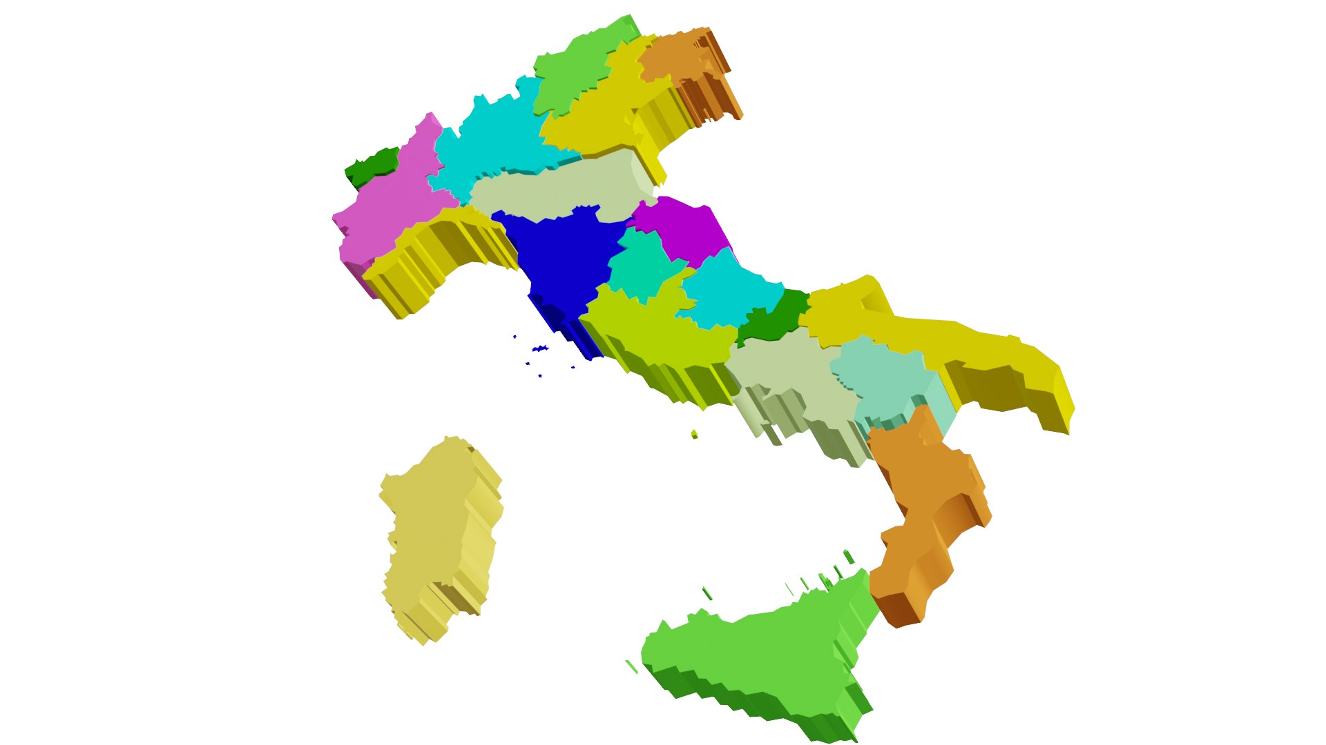 3D ITALY 3D MAP - TurboSquid 1857502