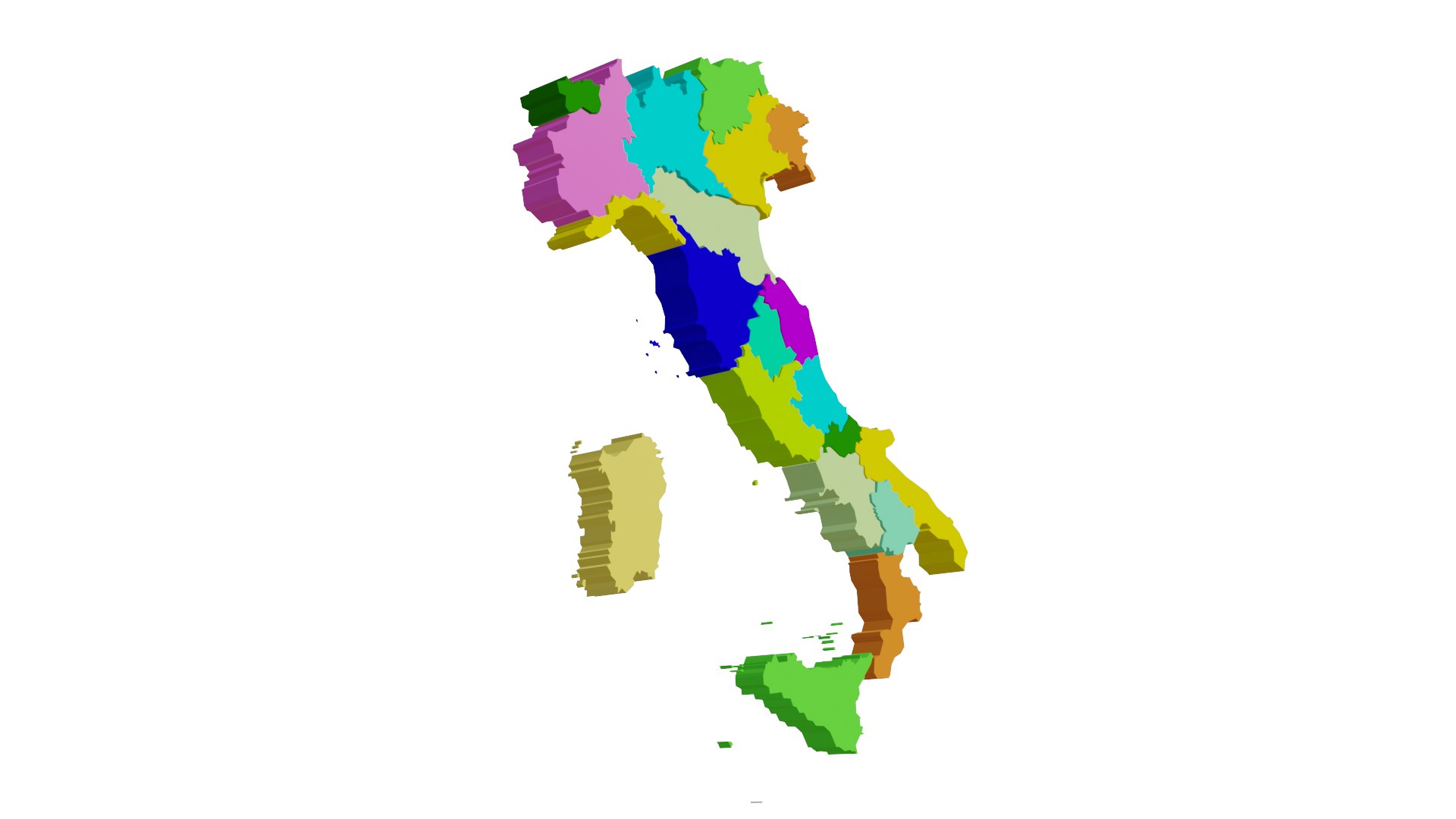 3D ITALY 3D MAP - TurboSquid 1857502