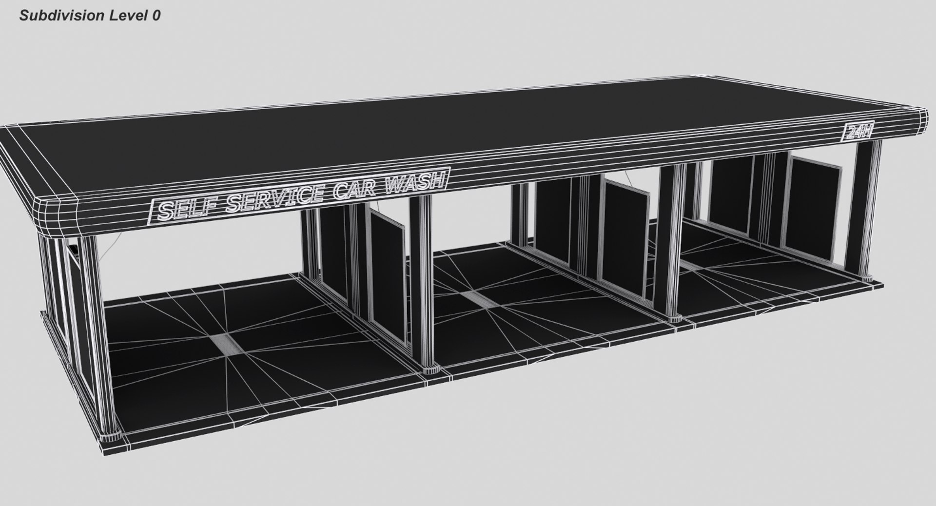 Self-service Car Wash 3D Model - TurboSquid 1345728
