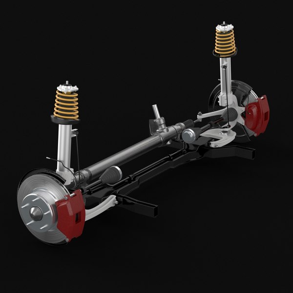 electric car chassis 3d model