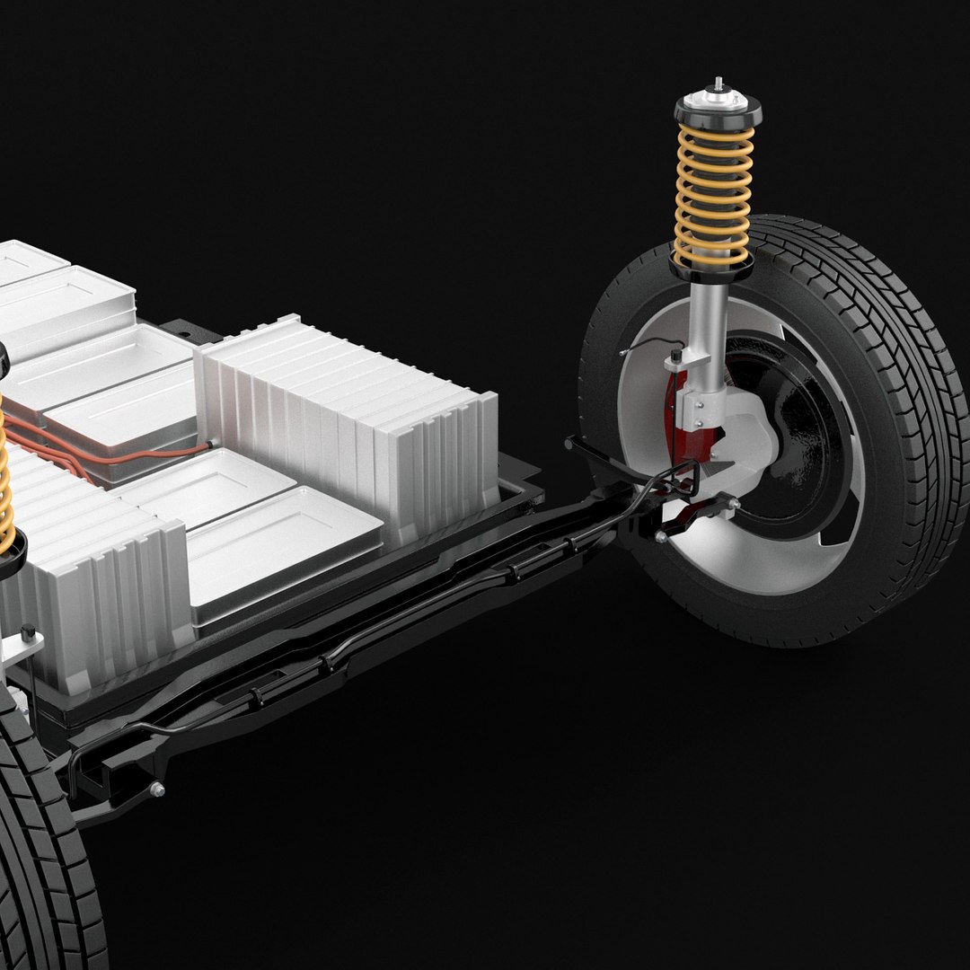 Electric Car Chassis 3d Model