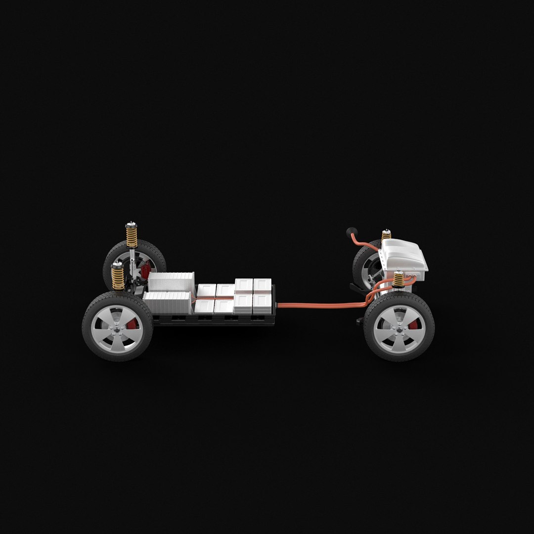 Electric Car Chassis 3d Model