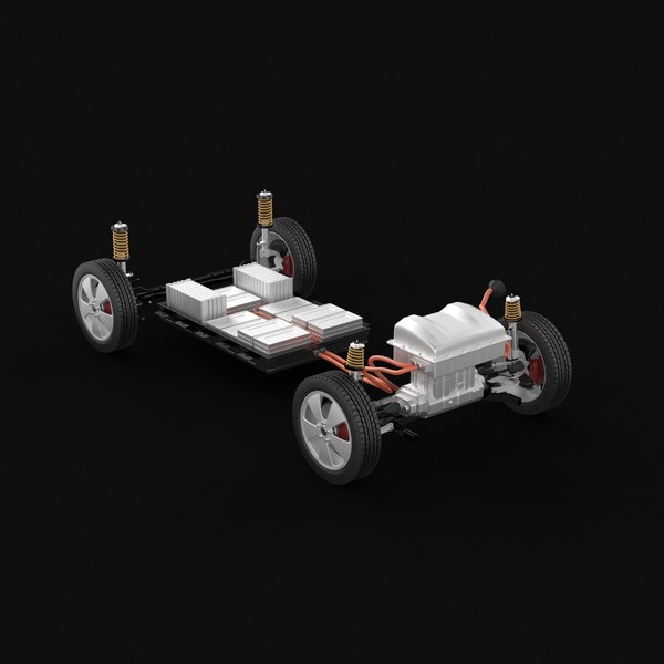 electric car chassis 3d model