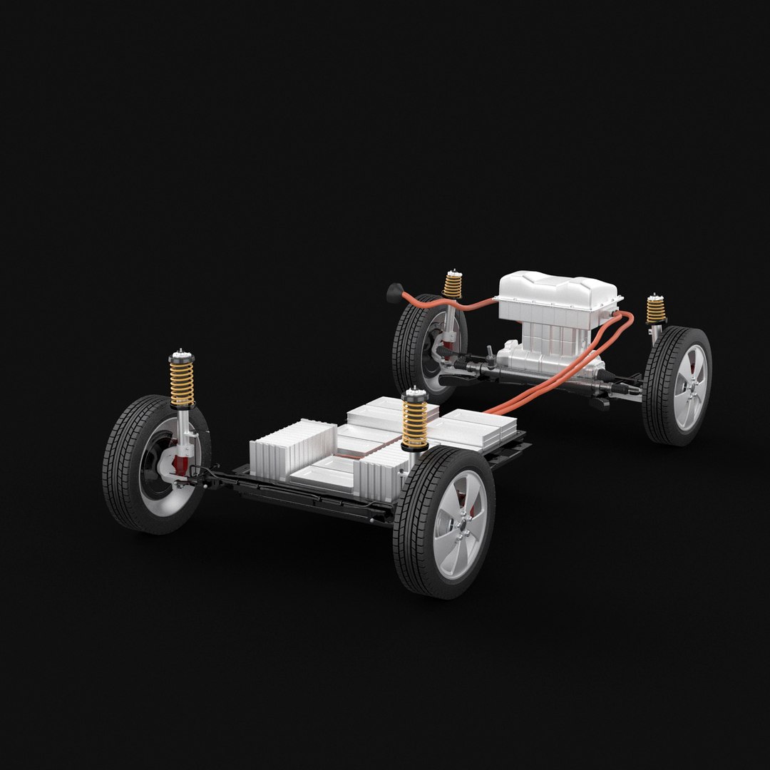 Electric Car Chassis 3d Model