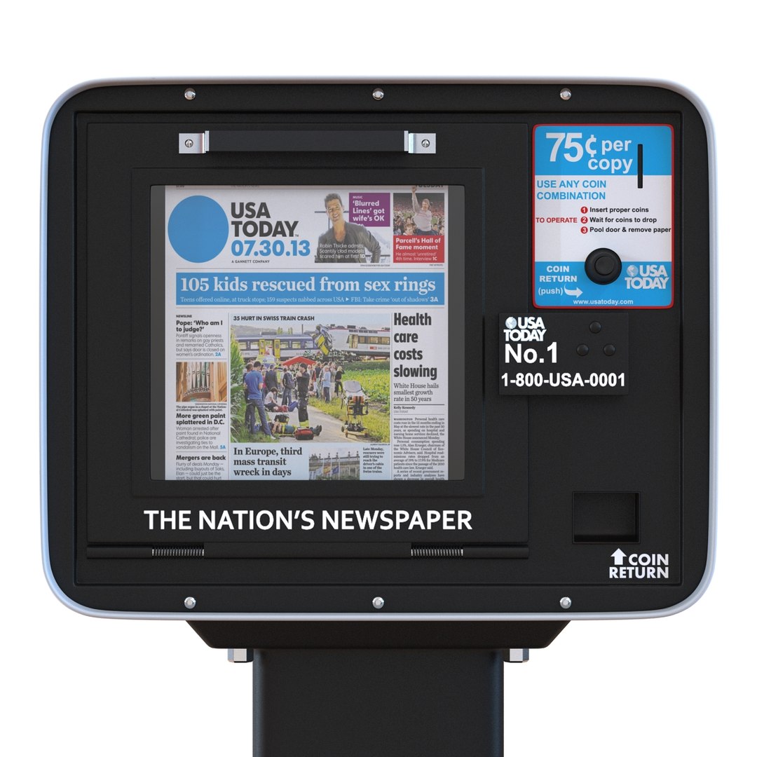 3d Usa Today Newspaper Box Model
