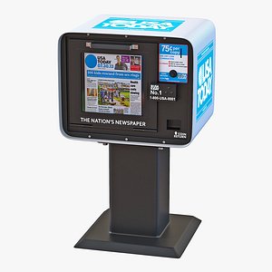 3d newspaper box