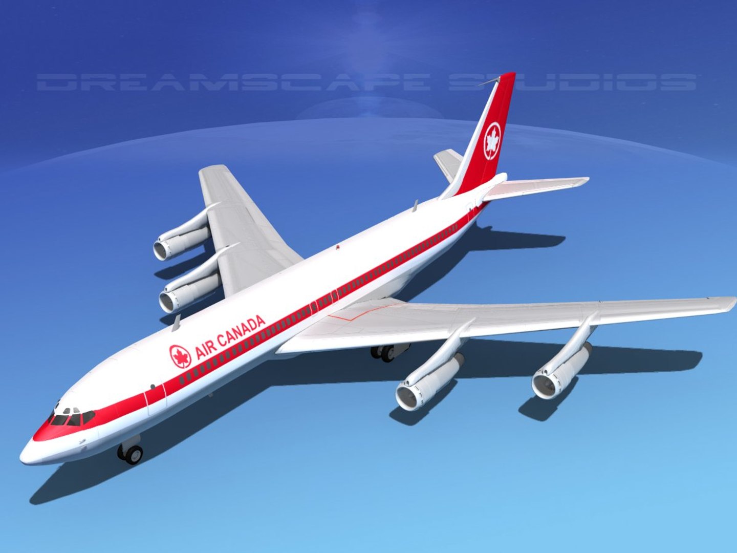 707-320 Airlines Boeing 707 Dxf