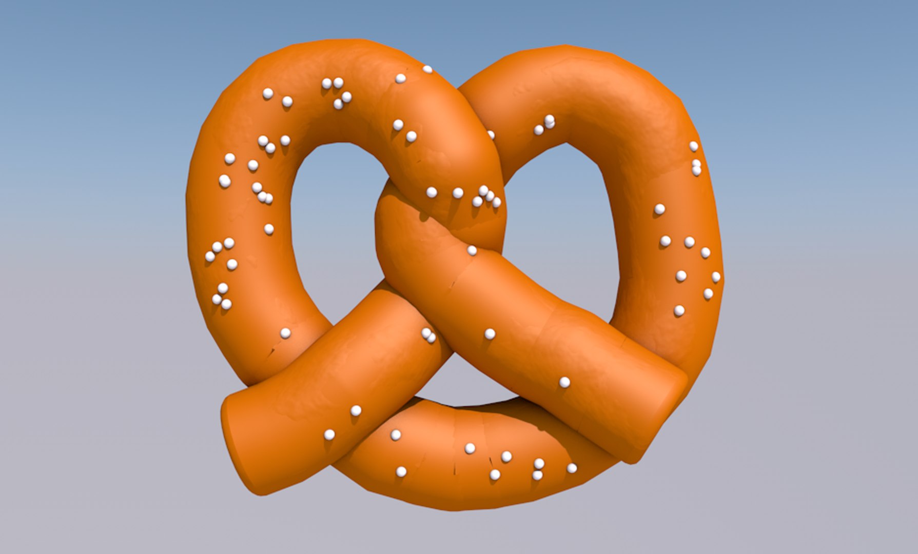 3D Pretzel Snack Food Model - TurboSquid 1441642