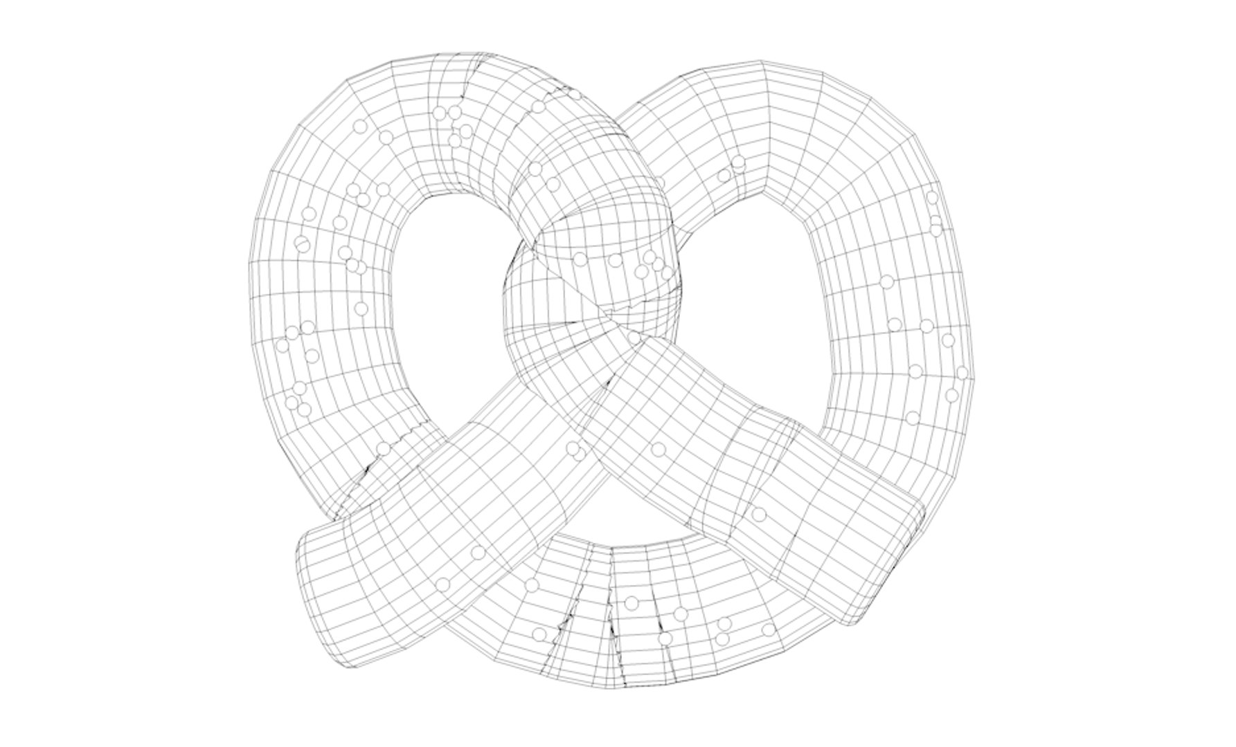 3D Pretzel Snack Food Model - TurboSquid 1441642