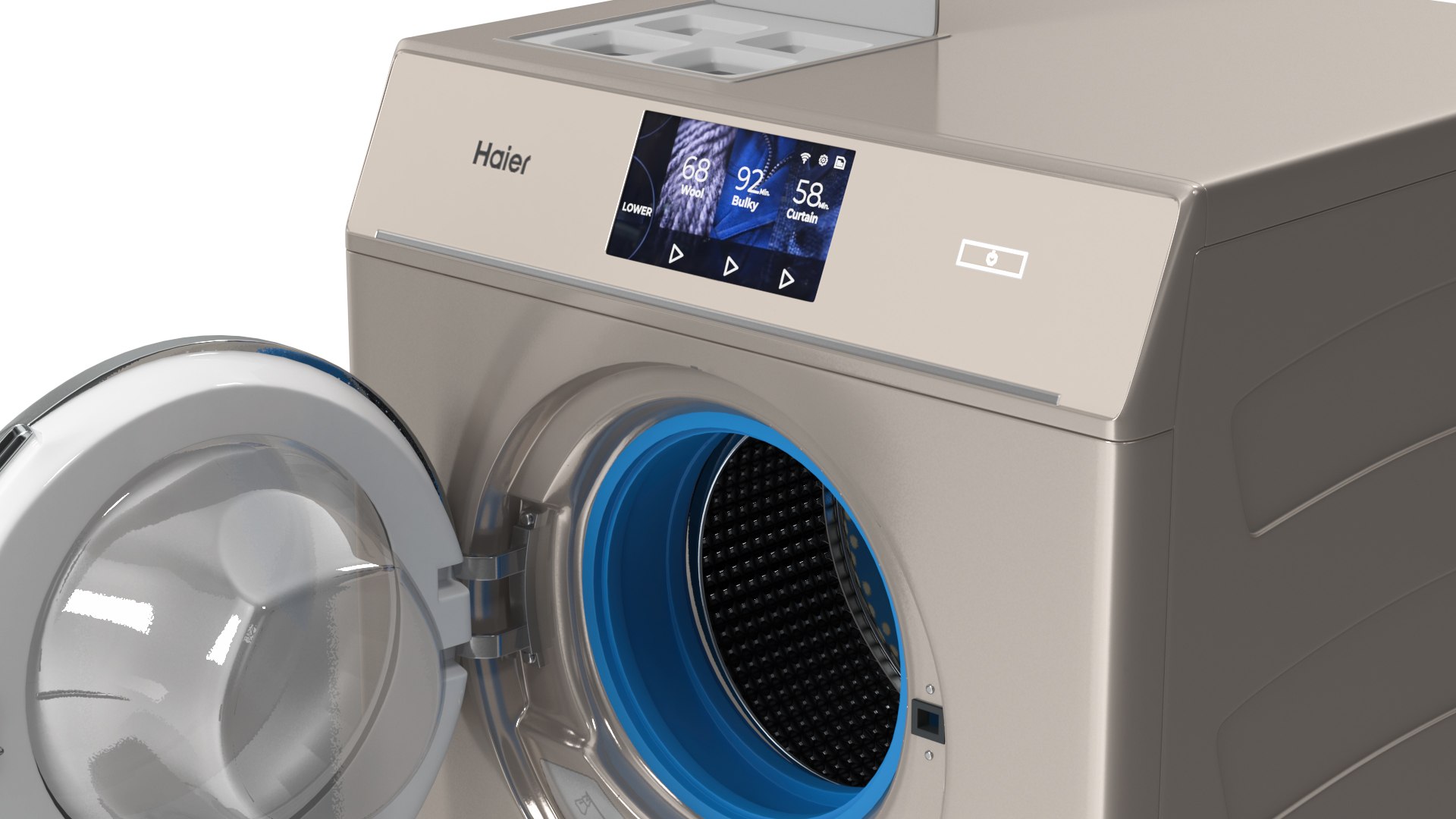 3D Duo Washing Machine Haier - TurboSquid 2083878