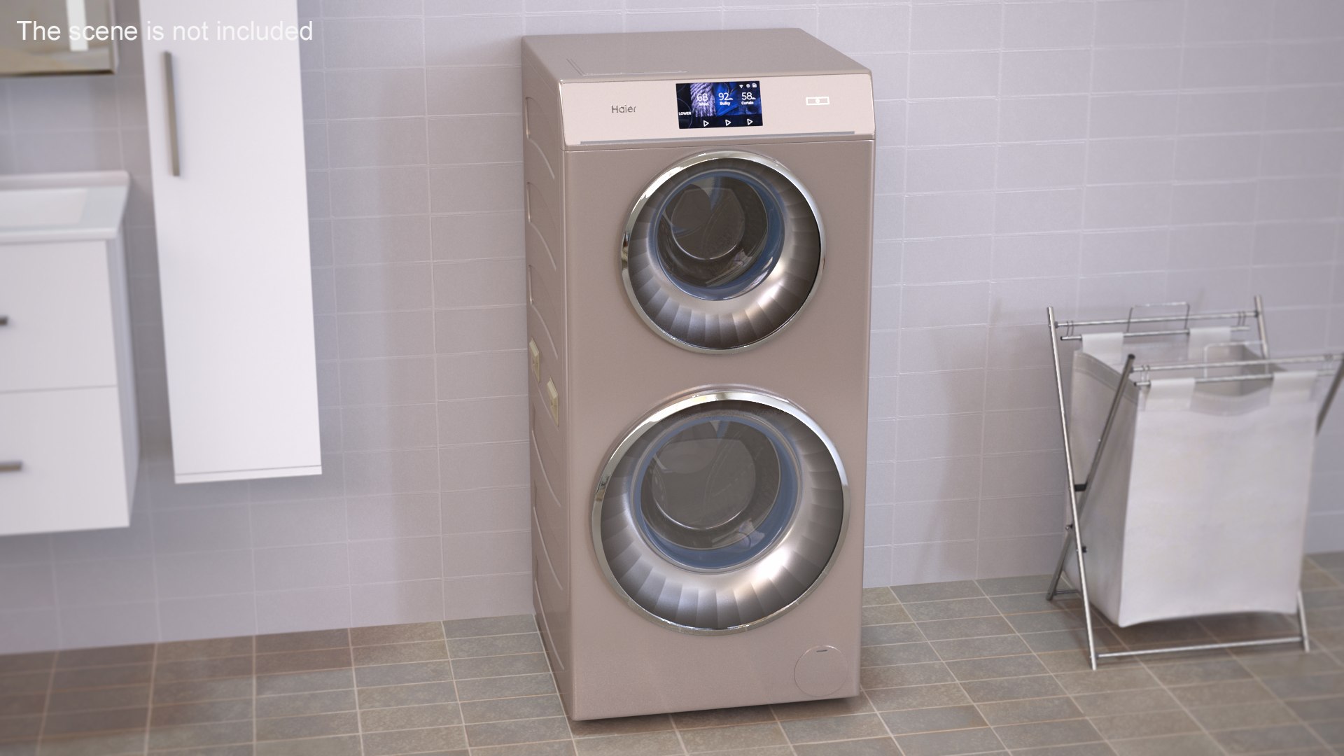 3D Duo Washing Machine Haier - TurboSquid 2083878