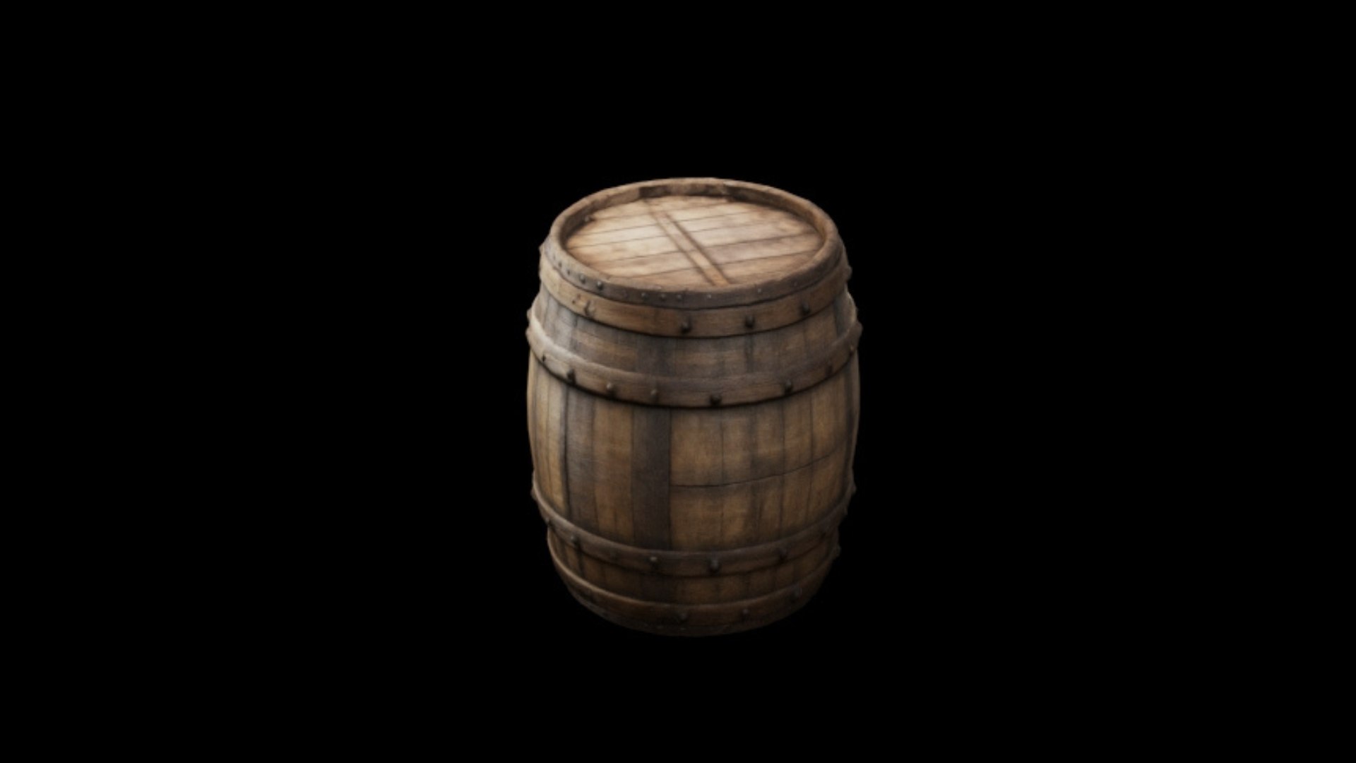3D Medieval Barrel Model - TurboSquid 2387555