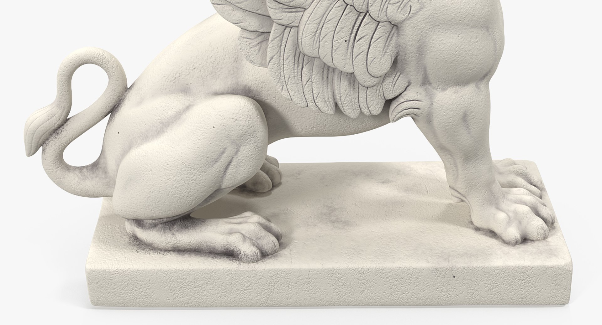 3D antique stone griffin statue model - TurboSquid 1375434