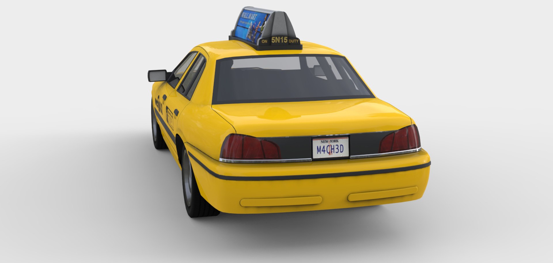 Generic Yellow Cab 3ds