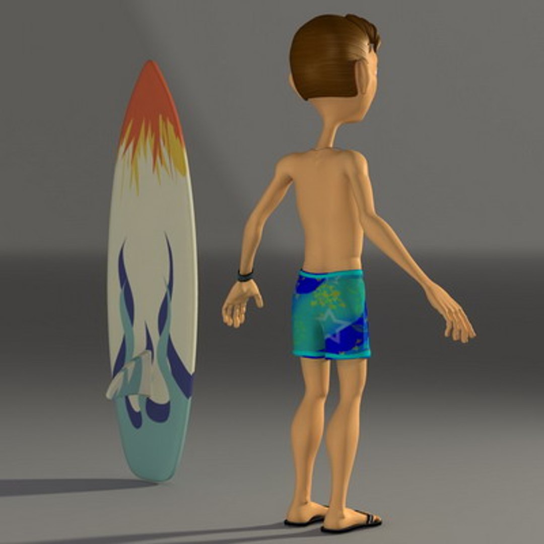 Boy Surf 3d Model