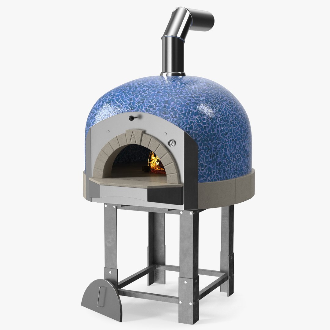 3D Rustic Italian Pizza Oven Blue - TurboSquid 2063607