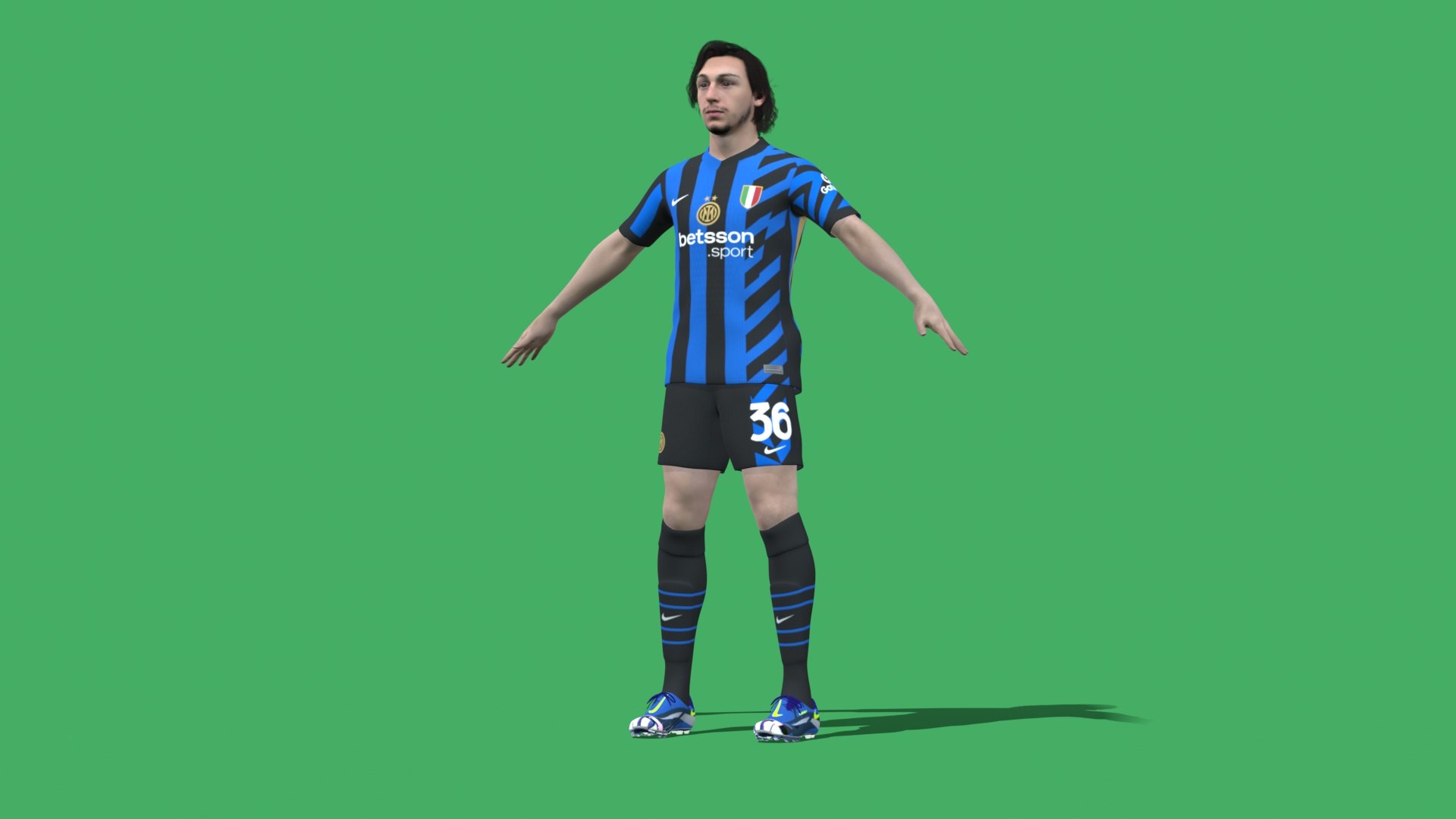 3D Rigged Matteo Darmian Inter Milan 2025 3D Model - TurboSquid 2369478