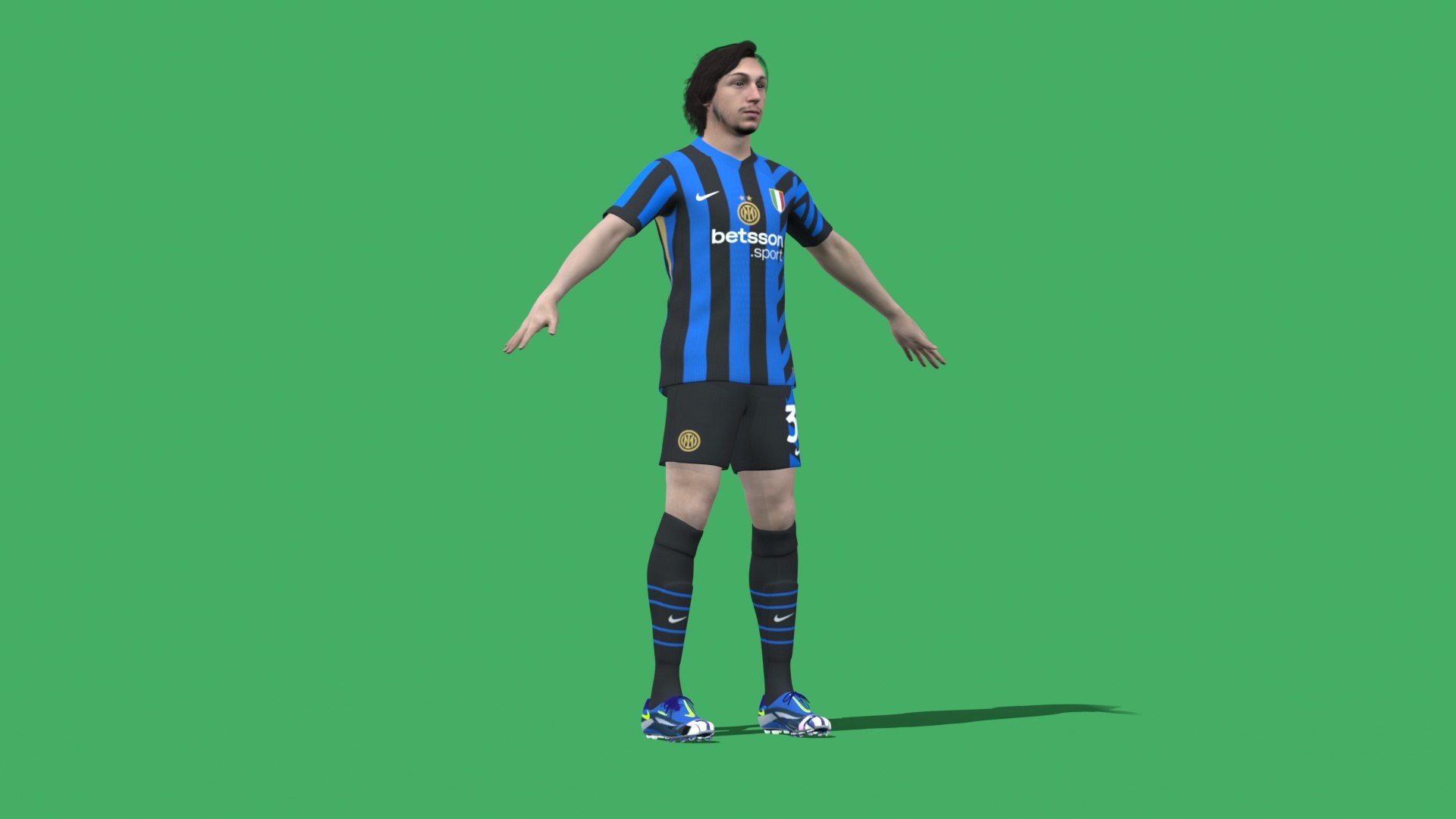 3D Rigged Matteo Darmian Inter Milan 2025 3D Model - TurboSquid 2369478