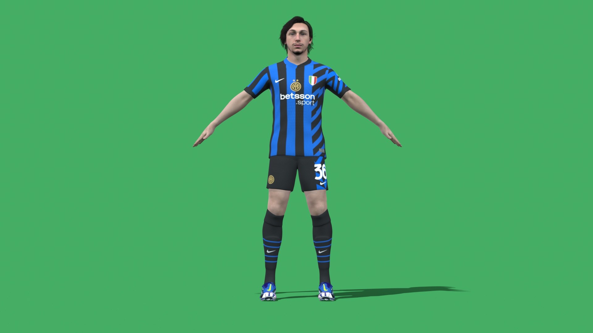 3D Rigged Matteo Darmian Inter Milan 2025 3D Model - TurboSquid 2369478