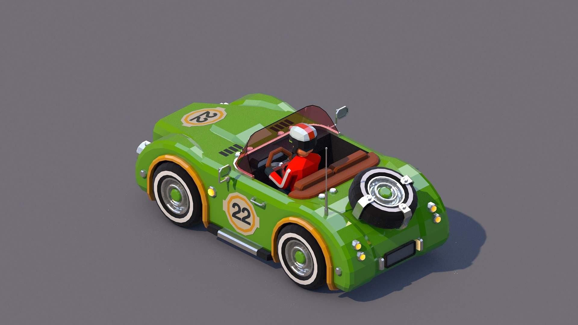 Race Car - Green 3D Model - TurboSquid 2131643