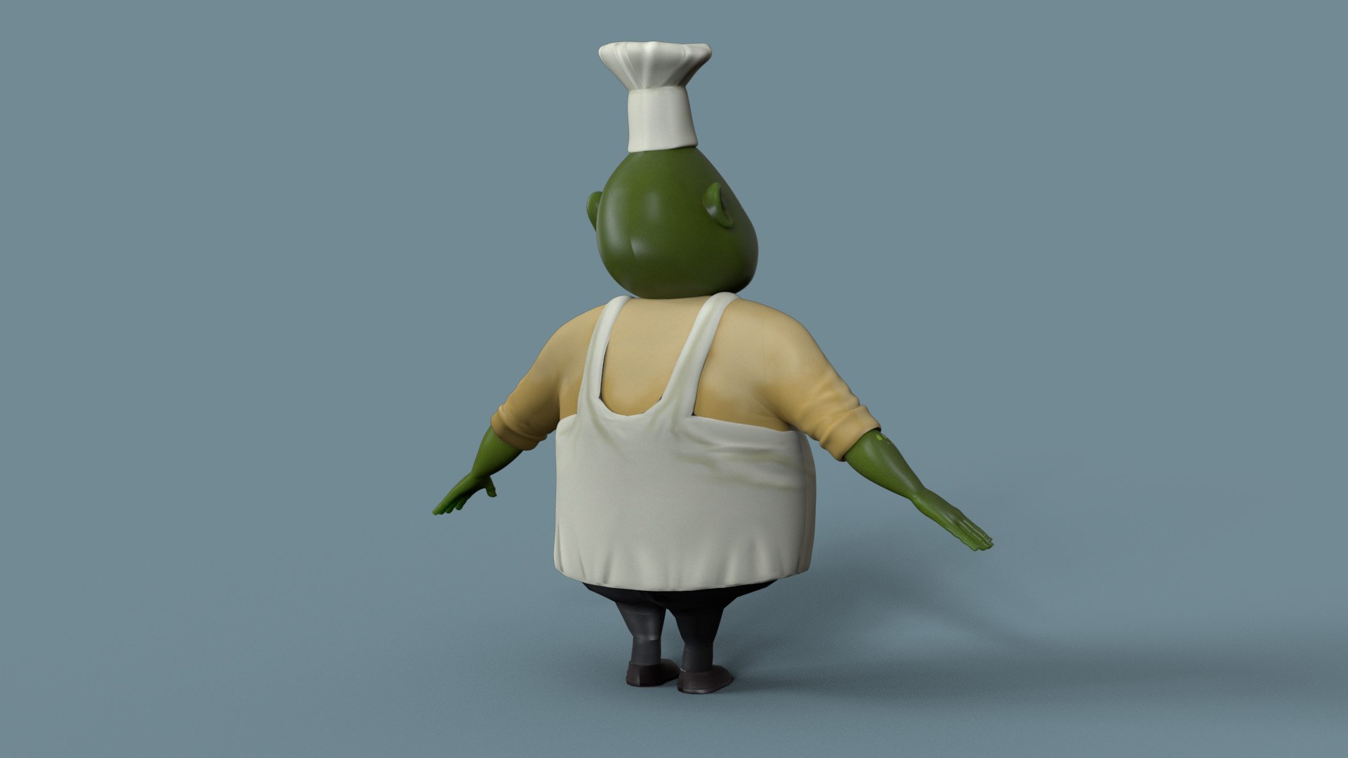 Alien chef model - TurboSquid 1542655