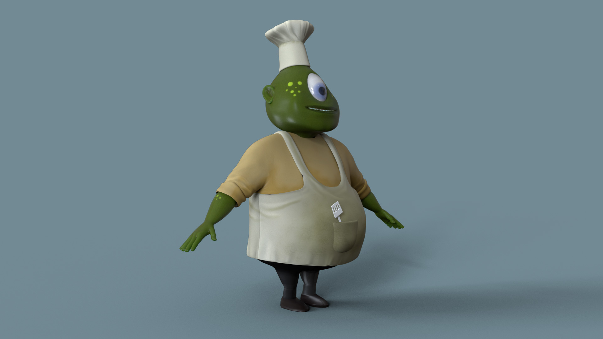 Alien chef model - TurboSquid 1542655