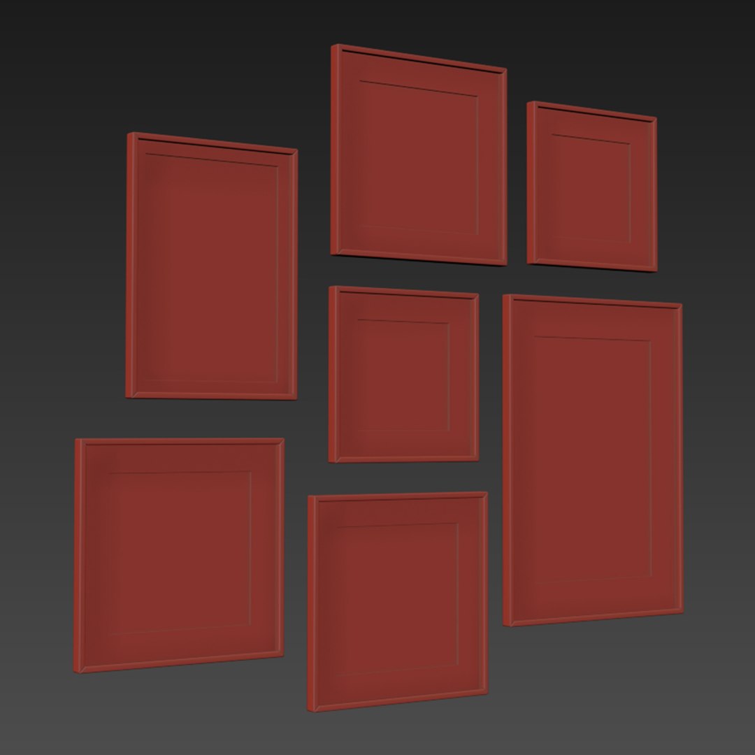 Picture Frames 3D Model - TurboSquid 1359956