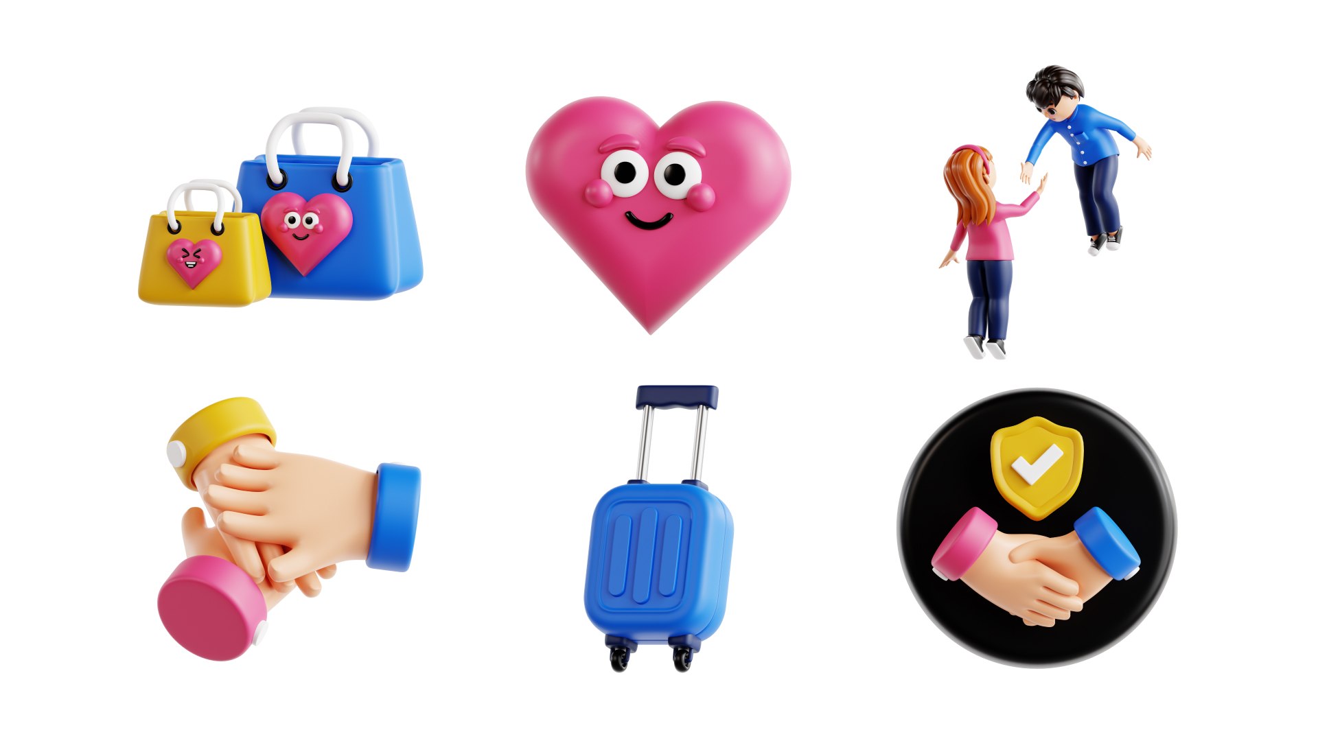 Friendship Day 3D Collection 3D Model - TurboSquid 2258263