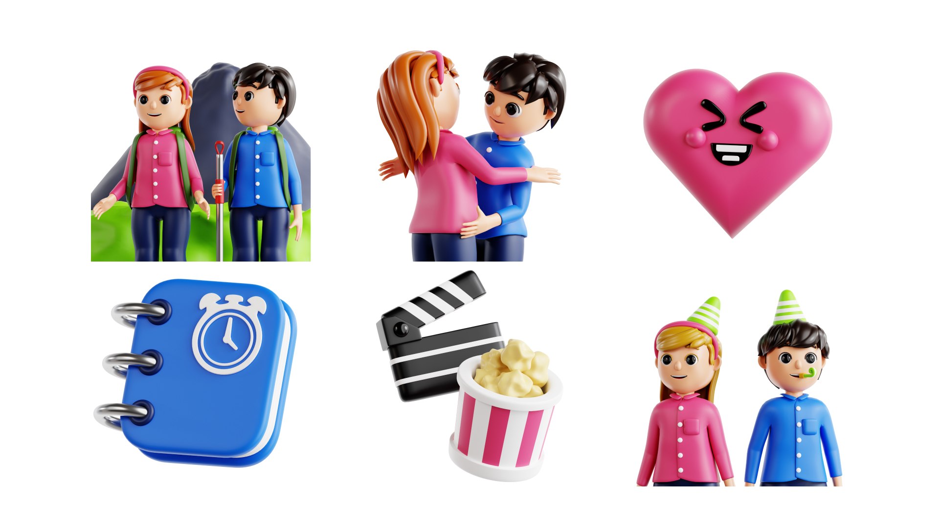 Friendship Day 3D Collection 3D Model - TurboSquid 2258263