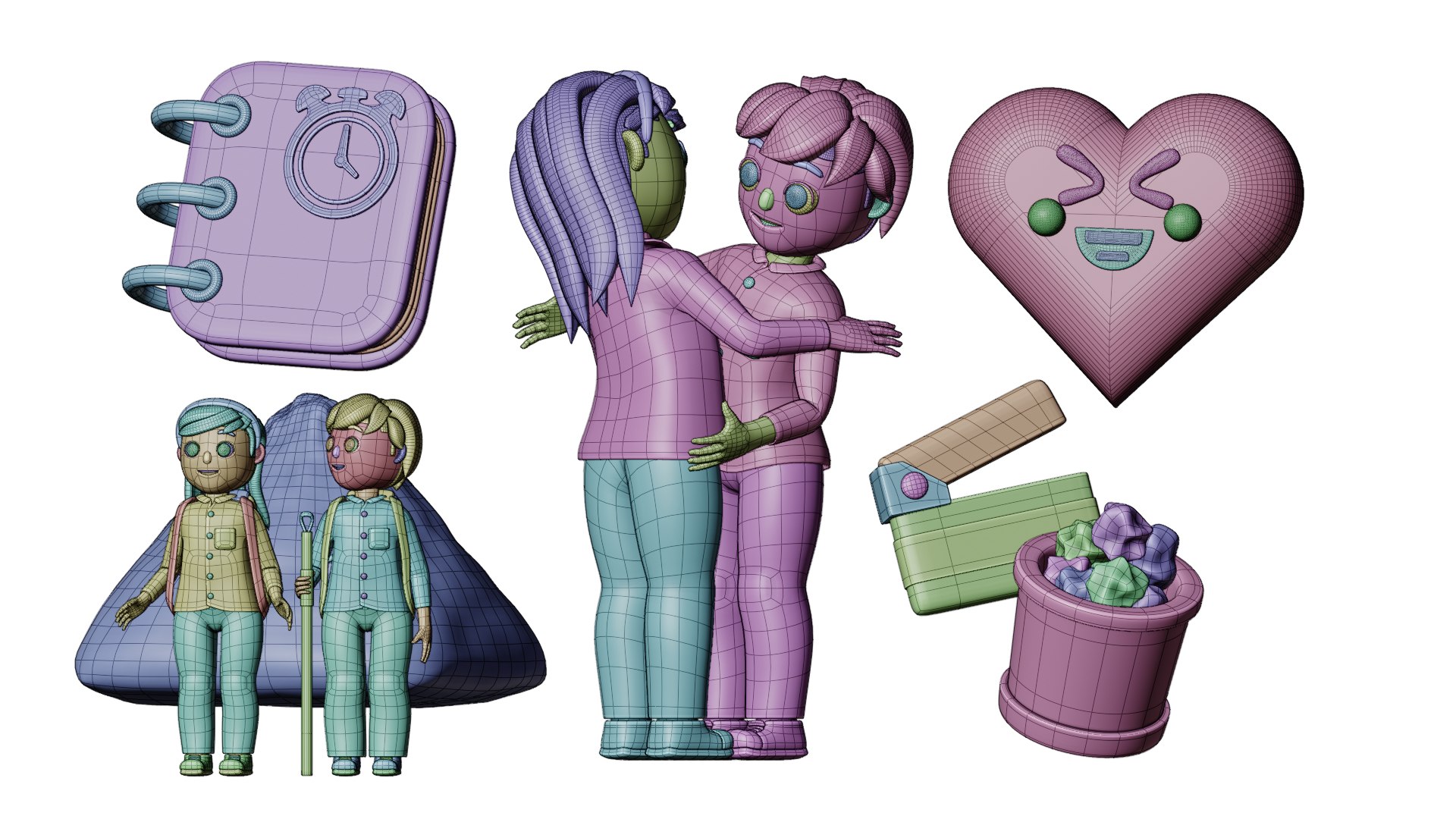 Friendship Day 3D Collection 3D Model - TurboSquid 2258263