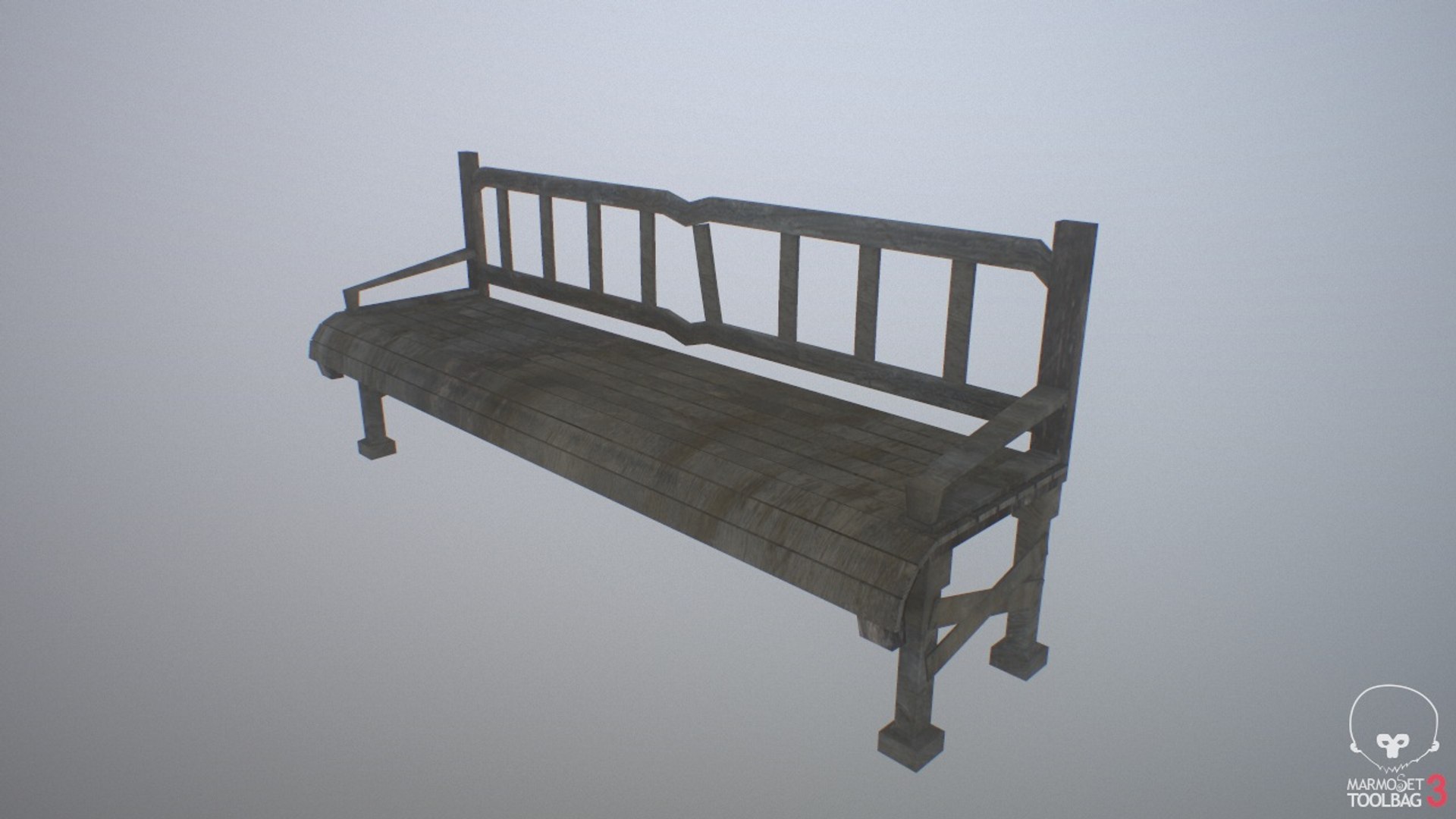 3d bench model